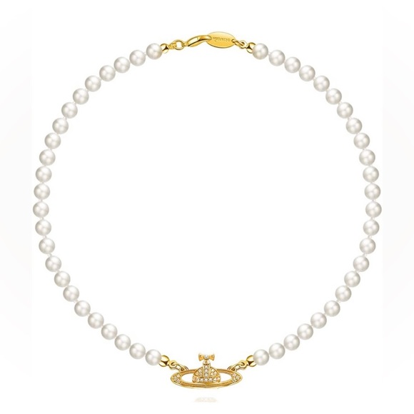 Amazon | Jewelry | Saturn Pearl Necklace | Poshmark